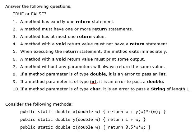 Solved Answer the following questions TRUE or FALSE? 1. A | Chegg.com