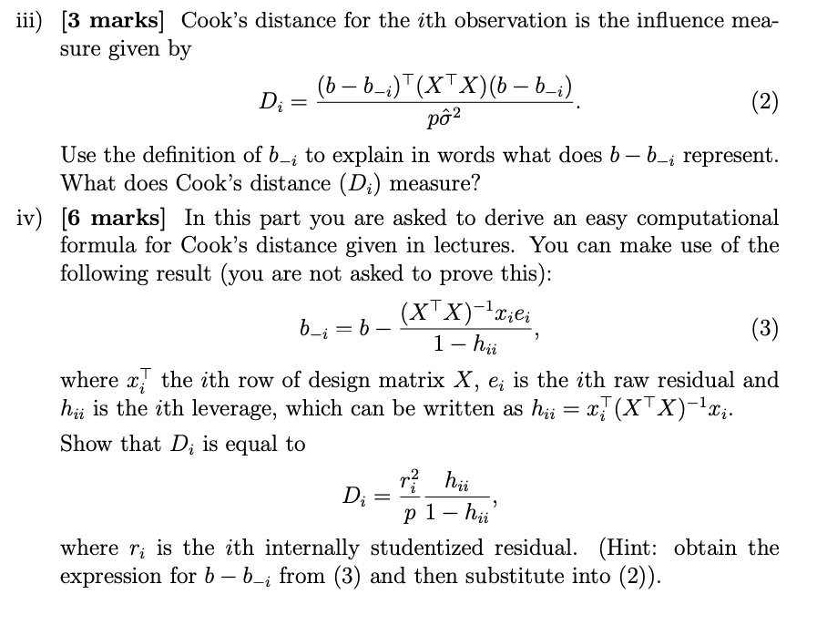 Consider now the full rank general linear model y = | Chegg.com