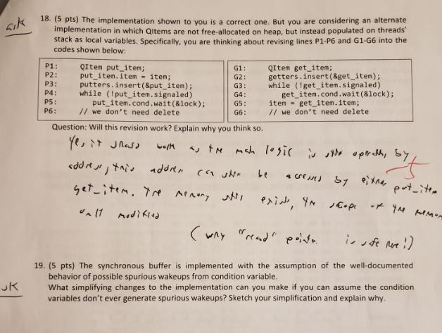 (Question 18-19) Shown below is an implementation of | Chegg.com