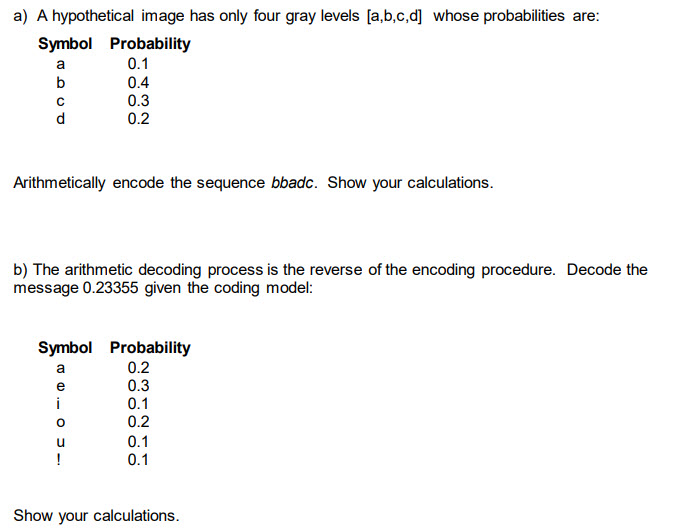Solved Please answer the following question and show all | Chegg.com