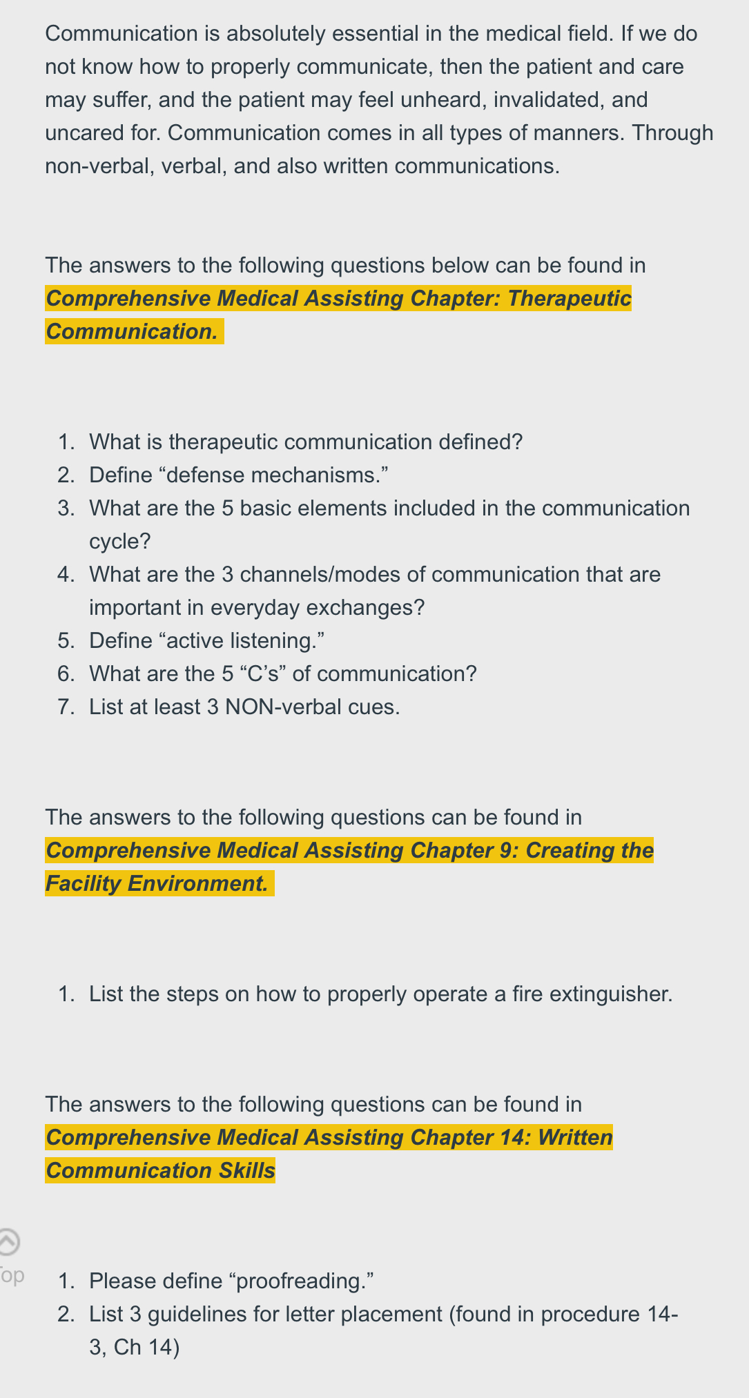 Solved Communication is absolutely essential in the medical | Chegg.com