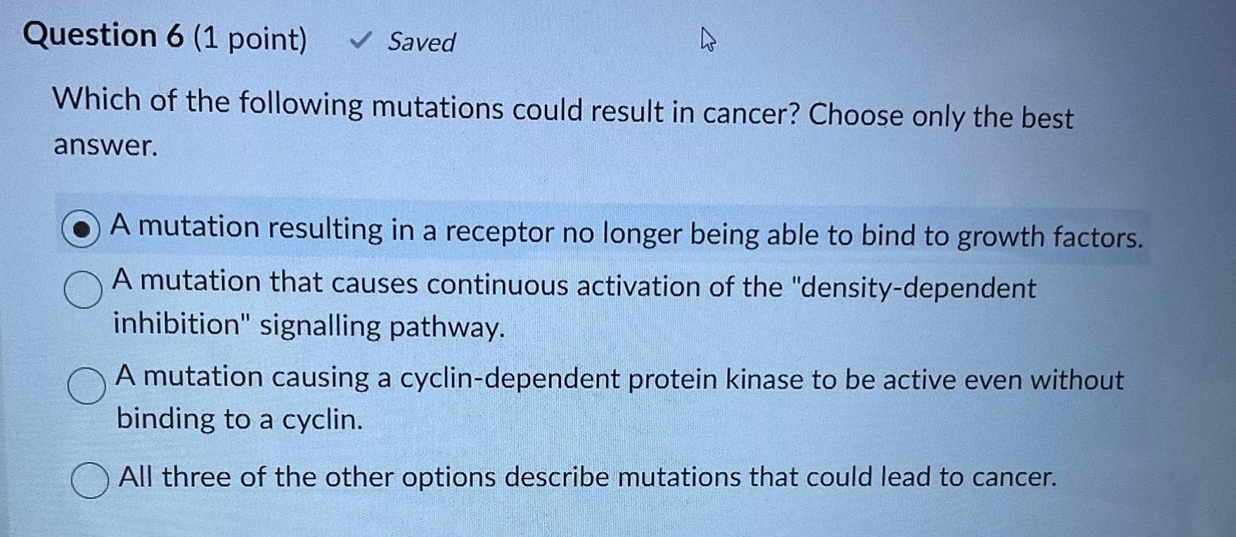 Solved Which Of The Following Mutations Could Result In