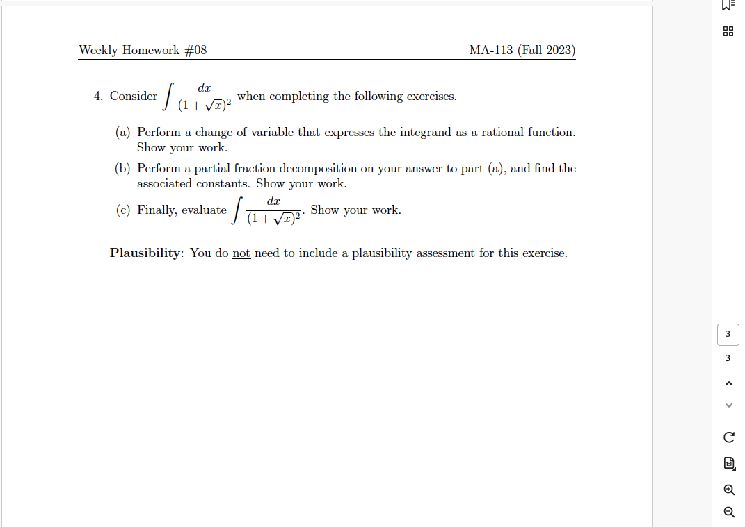 Solved Consider ∫﻿﻿dx(1+x2)2 ﻿when completing the following | Chegg.com