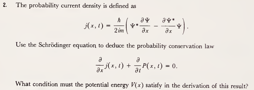 Solved 2. The probability current density is defined as | Chegg.com
