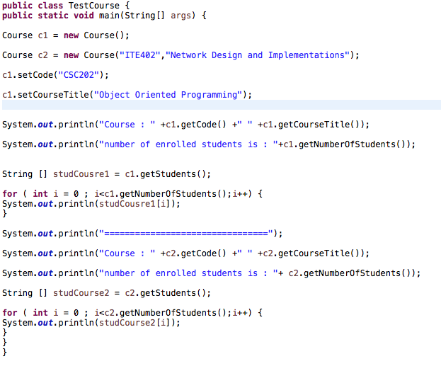 Solved JAVA PROGRAMMING: 1. Add facultyName as an attribute | Chegg.com
