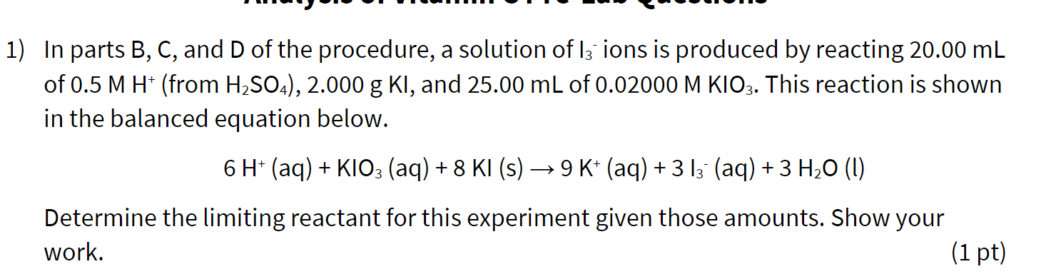 Solved In parts B,C, and D of the procedure, a solution of | Chegg.com