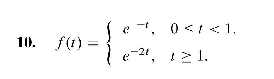 Solved express the given function f in terms of unit step | Chegg.com
