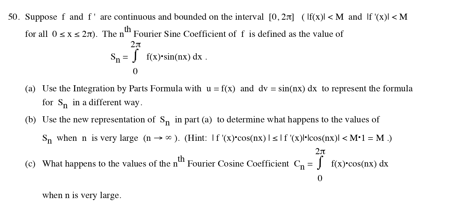 Solved Suppose f ﻿and f' ﻿are continuous and bounded on ﻿the | Chegg.com