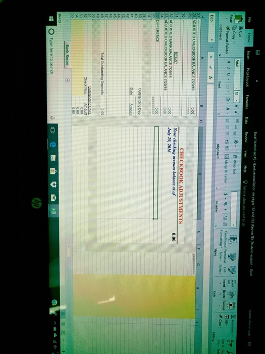 Solved Download the Excel file attached and perform the | Chegg.com