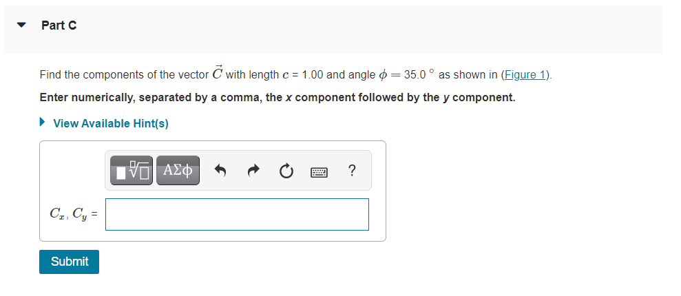 Solved Review Constants Often a vector is specified by a | Chegg.com