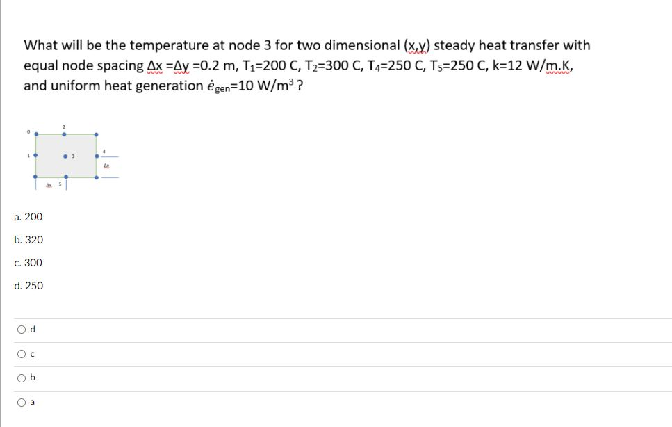 Solved What will be the temperature at node 3 for two | Chegg.com