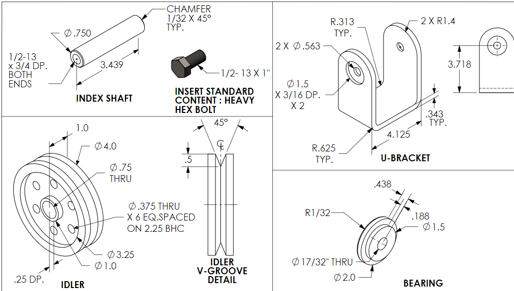Solved Can someone pls draw the idler and index shaft for me | Chegg.com