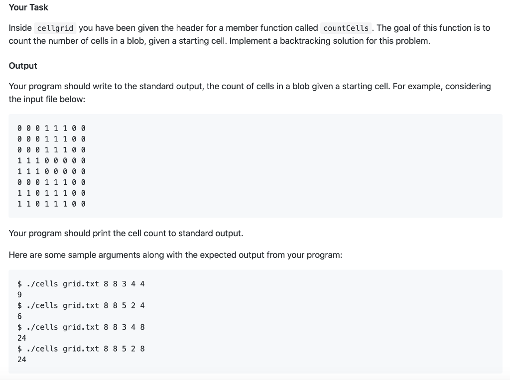 1. Counting Cells Consider a grid of cells in two | Chegg.com