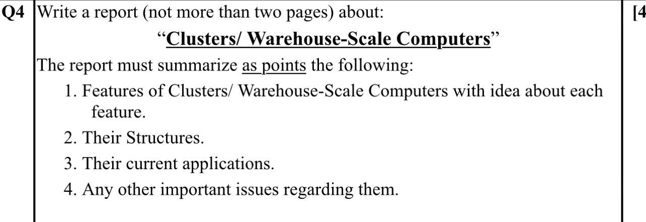 Solved 14 Q4 Write a report (not more than two pages) about: | Chegg.com