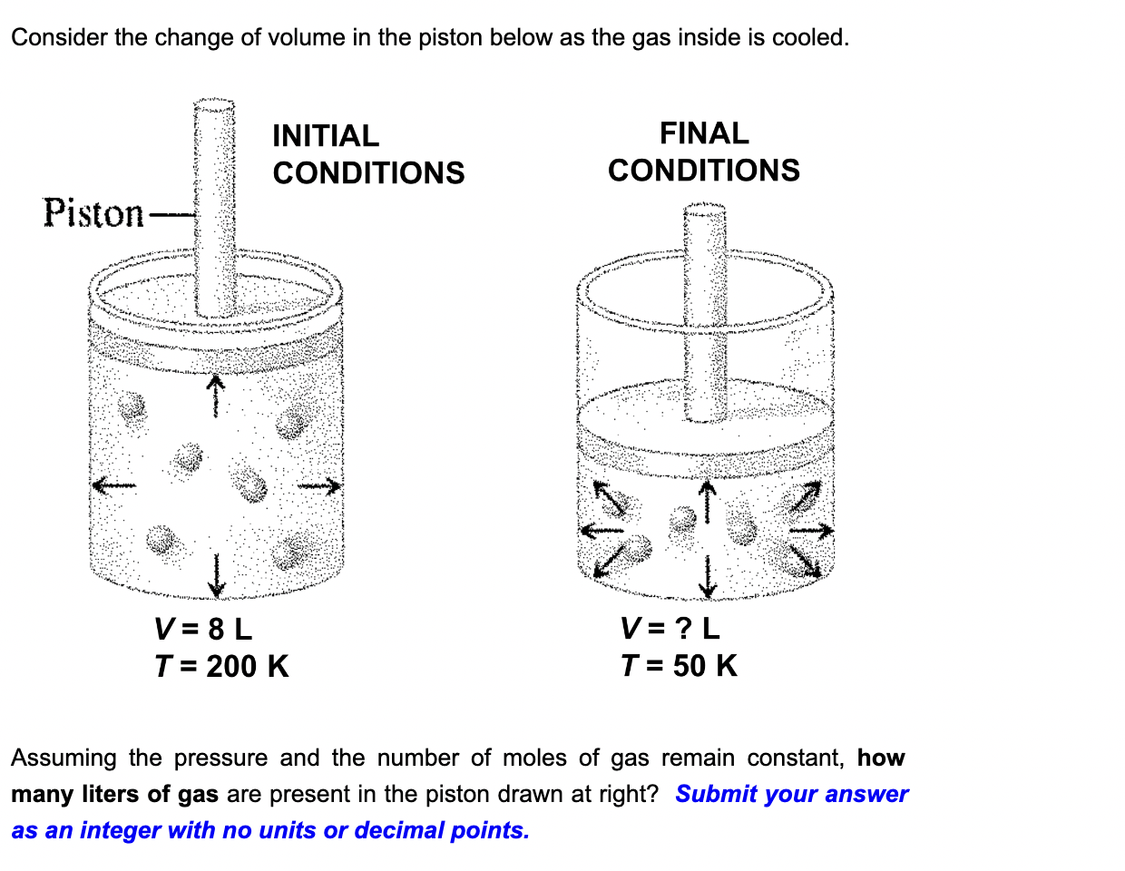 Solved Consider the change of volume in the piston below as | Chegg.com