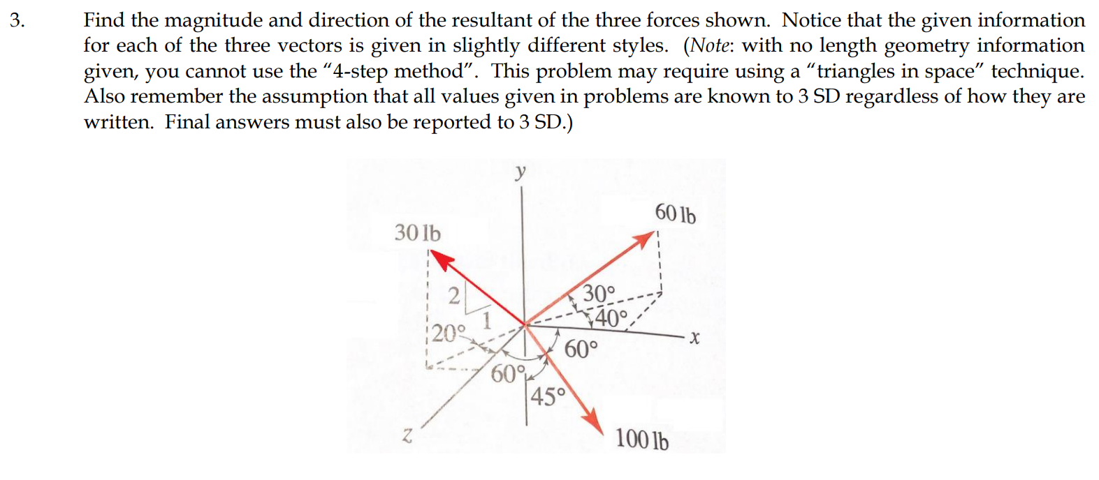 Solved Find the magnitude and direction of the resultant of | Chegg.com