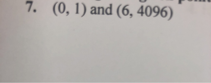 Solved write an exponential function whose graph passes | Chegg.com