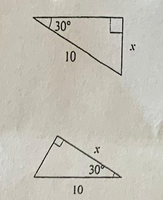Solved Find the value of "x" using the Pythagorean Theorem. | Chegg.com