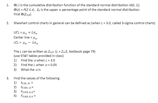 Solved 1. (-) is the cumulative distribution function of the | Chegg.com