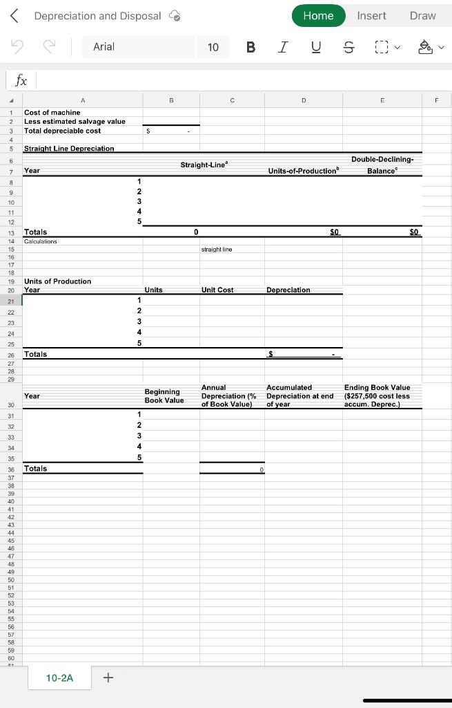 Solved Depreciation Computations Part 1. A machine costing | Chegg.com
