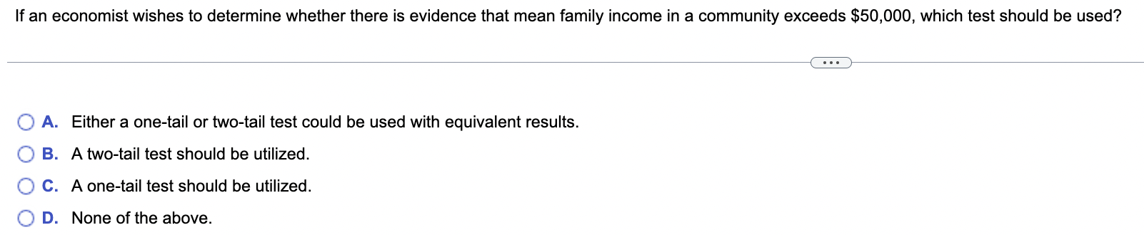 Solved If an economist wishes to determine whether there is | Chegg.com