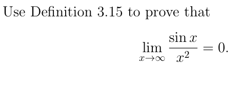 Solved Use Definition 3.15 to prove that | Chegg.com