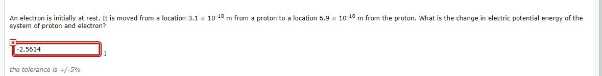 Solved An Electron Is Initially At Rest It Is Moved From A