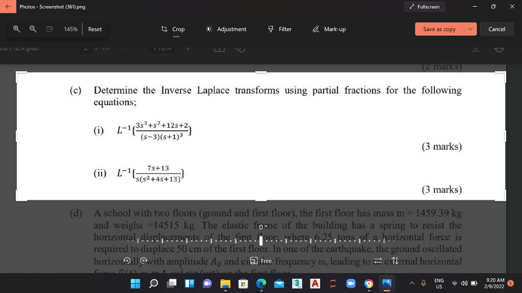 Solved Photos - Screenshot (361).png Fullscreen 145% Reset t | Chegg.com