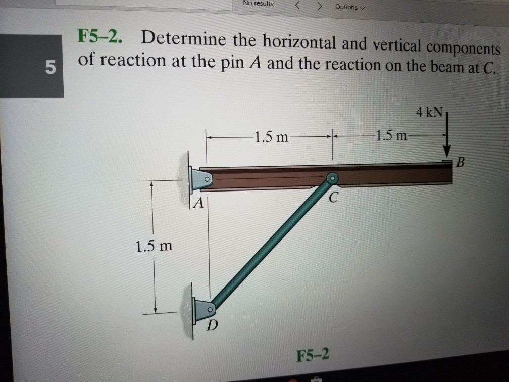 Solved: No results Options F5-2. Determine the horizontal Solved: No results Options F5-2. Determine the horizontal