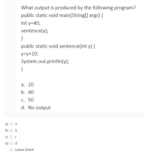 Solved What output is produced by the following program? | Chegg.com
