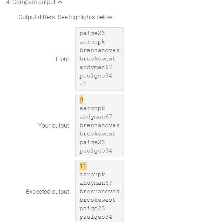 Solved Given code that reads user IDs (until -1), complete | Chegg.com