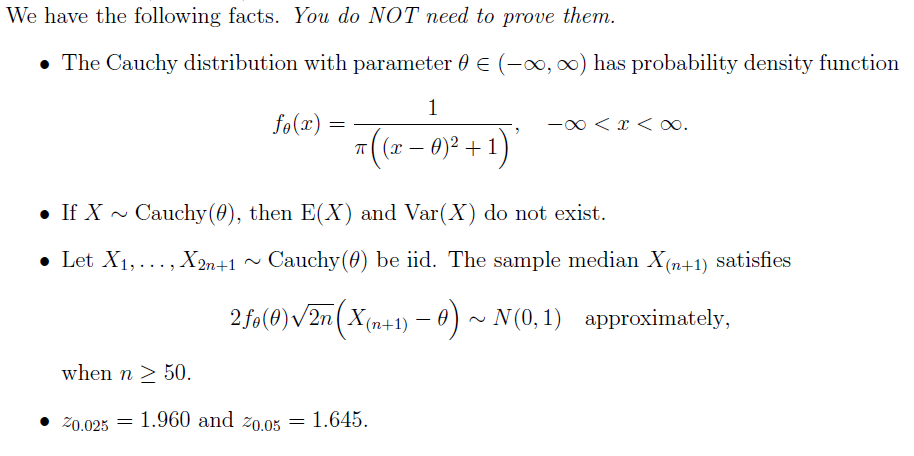 Solved We have the following facts. You do NOT need to prove | Chegg.com
