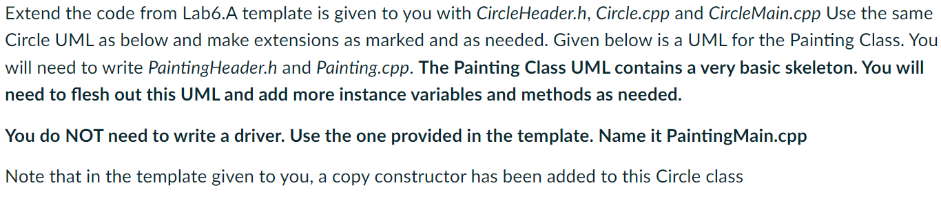 Solved Extend the code from Lab6.A template is given to you | Chegg.com