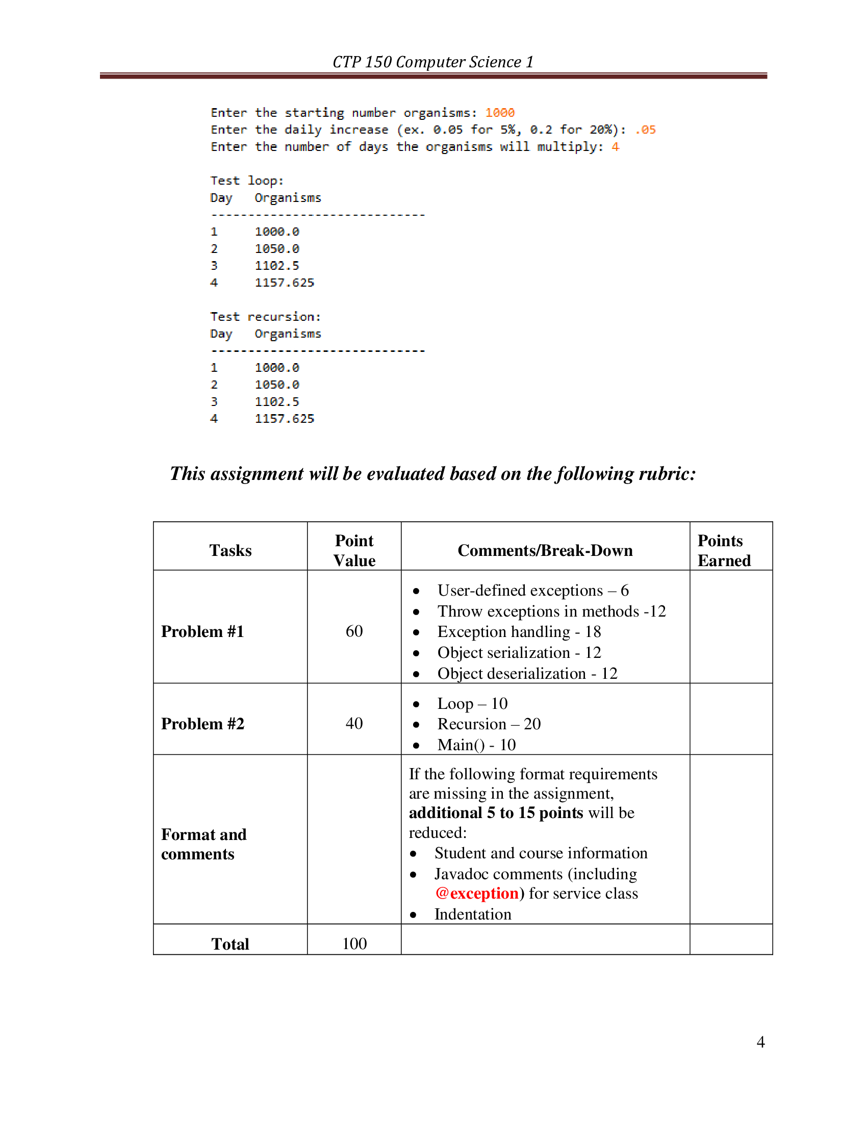 Solved Please do problem #2, please include java doc | Chegg.com