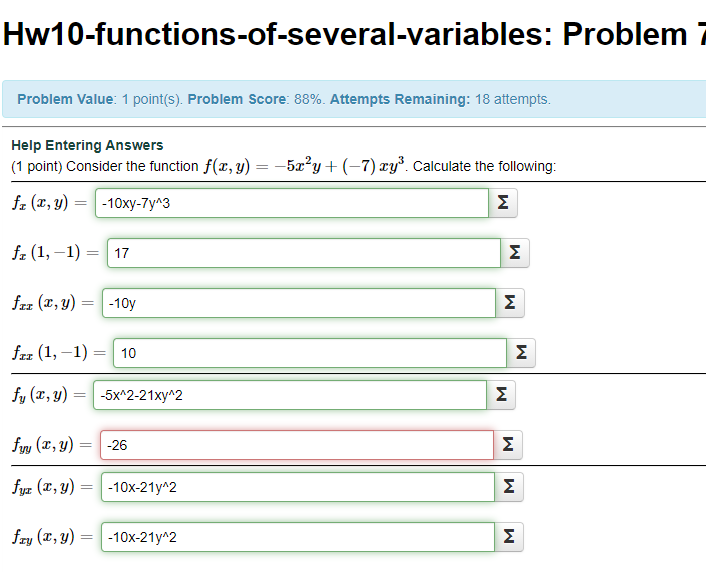 Solved Hw10 Functions Of Several Variables Problem Problem