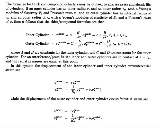 Solved The formulae for thick and compound cylinders may be | Chegg.com