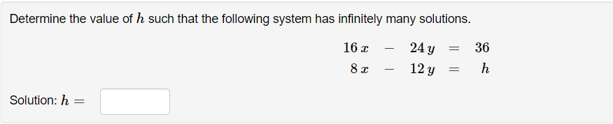 Solved For the following system to be consistent, | Chegg.com