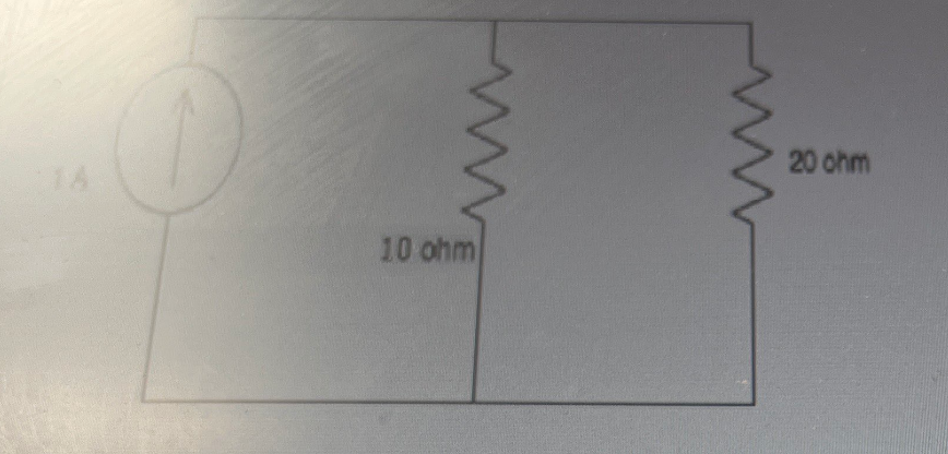 Solved A source current is applied across the two parallel | Chegg.com