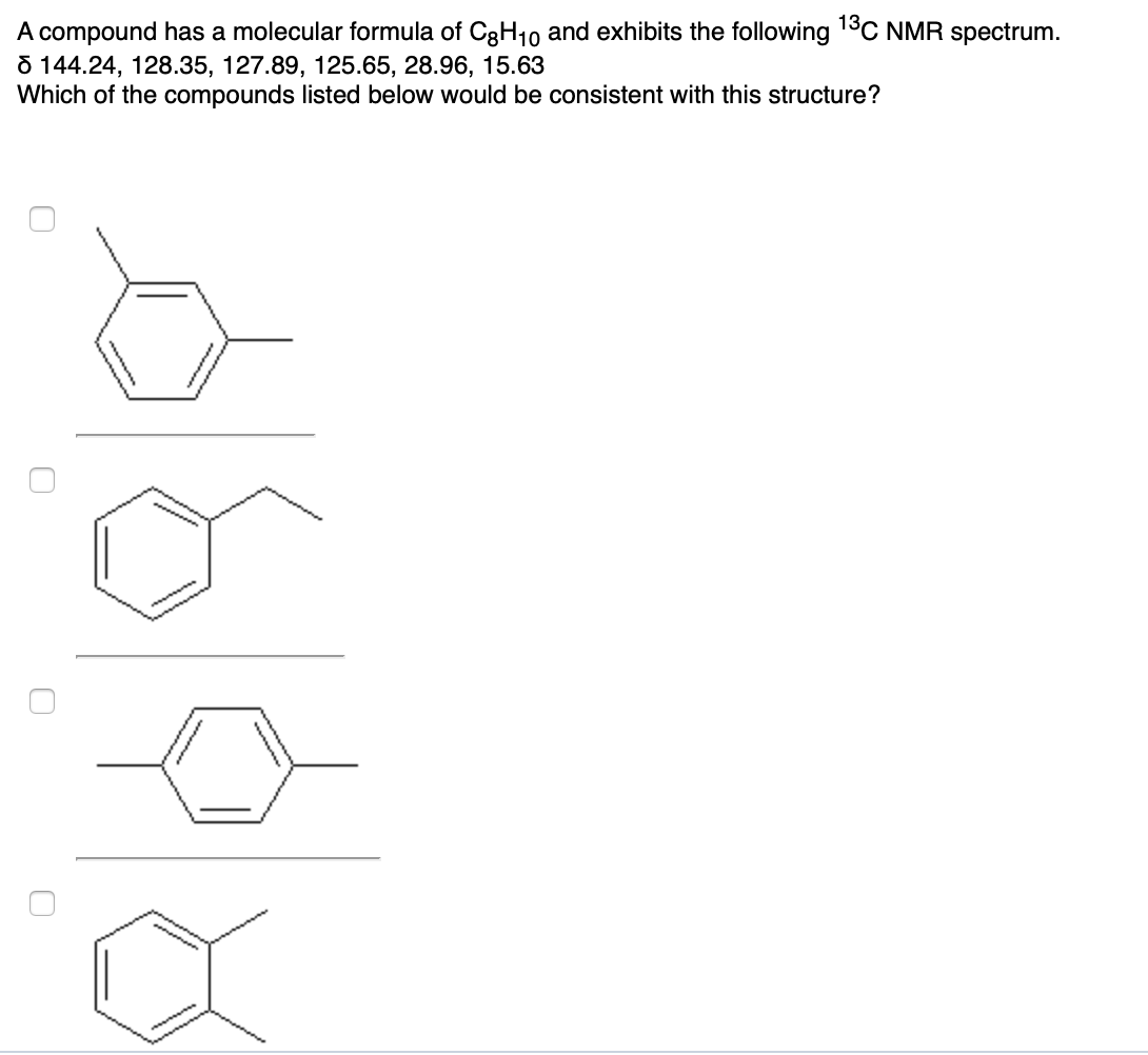 Solved A compound has a molecular formula of C3H10 and | Chegg.com