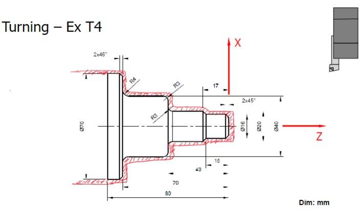 Solved Write the NC program to machine the component shown | Chegg.com