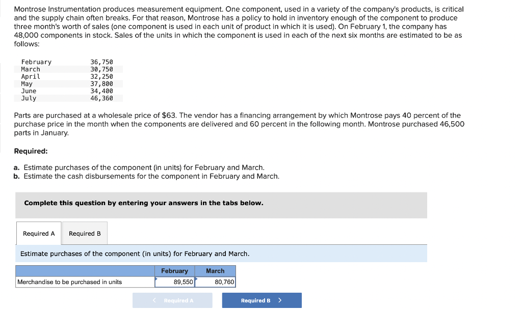 Solved Montrose Instrumentation produces measurement | Chegg.com