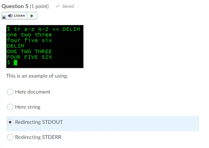 Solved Question 19 (1 point) Saved Listen What does the | Chegg.com