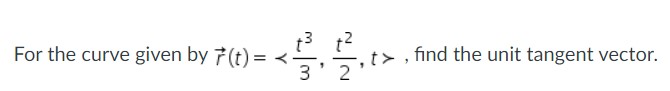 Solved For the curve given by r(t) = | Chegg.com