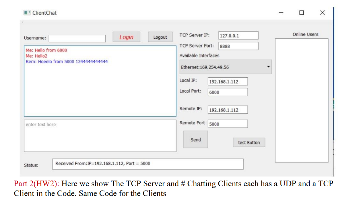 In this project Peer to Peer Application that runs on | Chegg.com