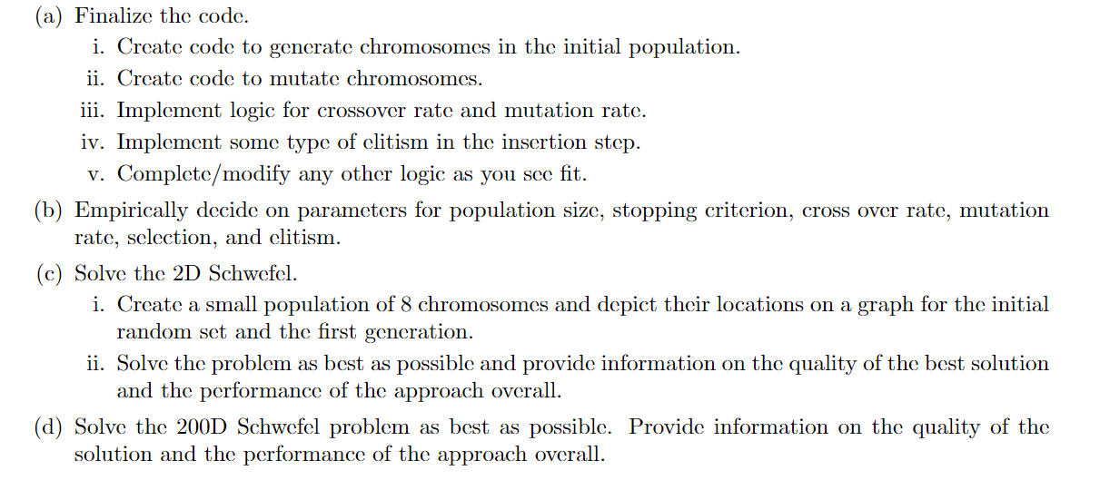 Solved The goal is to develop Python code to implement a | Chegg.com