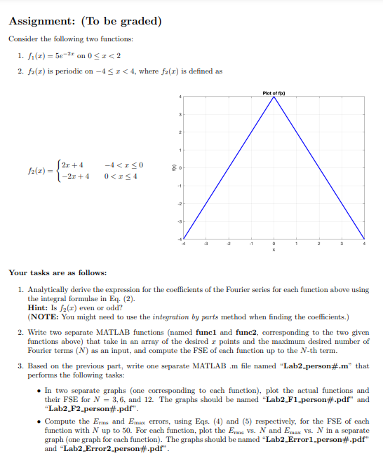 Solved Assignment: (To be graded) Consider the following two | Chegg.com