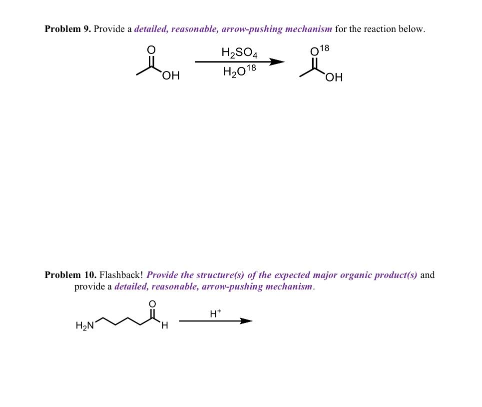 Solved H20, H+ CN Δ MeOH, H2S04 Et Et * H2SO4 H2O Problem | Chegg.com