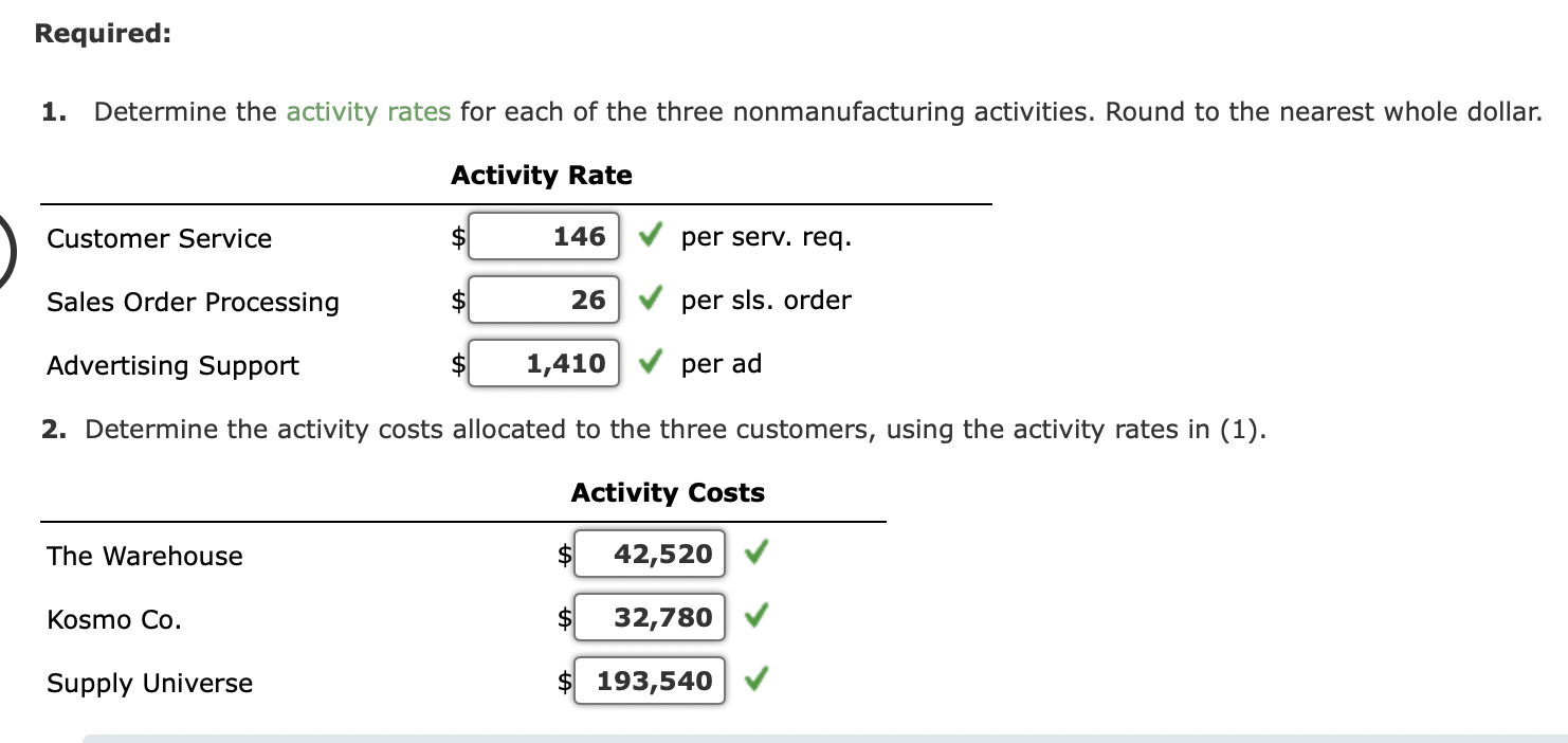 Solved Allocating selling and administrative expenses using | Chegg.com