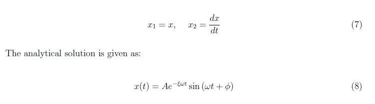 Solved Create MATLAB Algorithm to solve a spring-mass system | Chegg.com