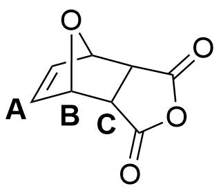 Diels-Alder RXN: Furan + Maleic Anhydride = Furan | Chegg.com